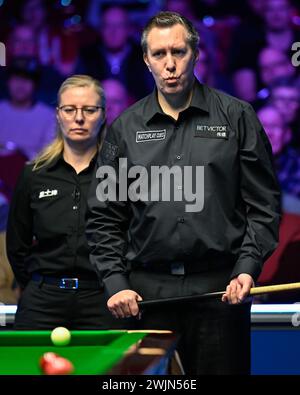 Dominic Dale, during the 2024 BetVictor Welsh Open at Venue Cymru ...