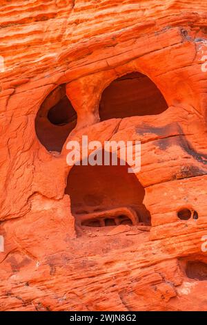 Rock lace or tafoni in the eroded sandstone next to the Lace Ruin on ...