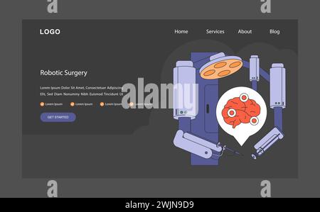 Surgical Precision concept. Robotic surgery with enhanced accuracy and ...