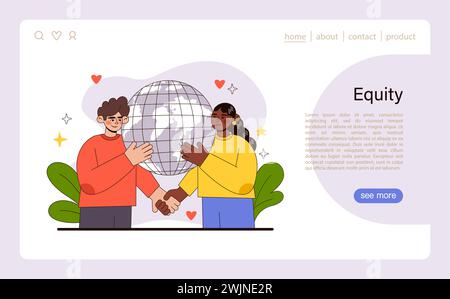 Equity concept. Global unity handshake illustrating fair opportunities ...