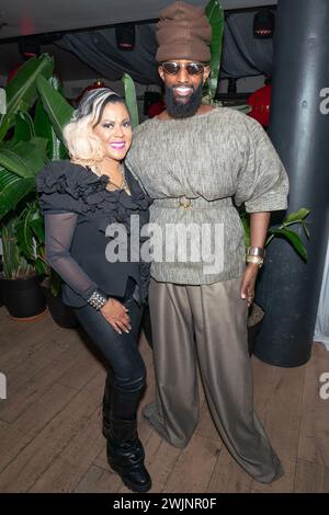 Crystal Waters and Frederick Anderson attends front row at The Blue ...