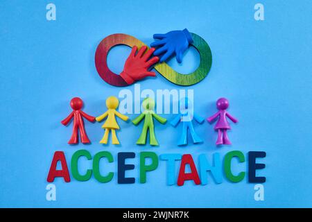 Autism acceptance month. Infinity symbol of autism. Accepting autistic ...