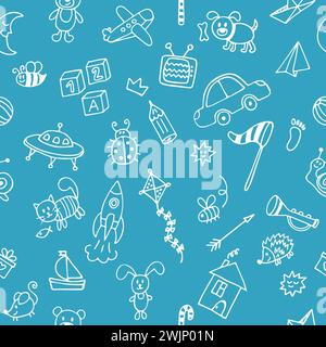 Background for cute little boys. Hand drawn children drawings color ...