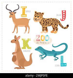 Impala. I letter. Cute children animal alphabet in vector. Funny ...