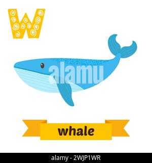 Sea animals in underwater font, letter L as cartoon crab in shell or ...