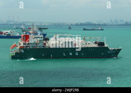 LNG Bunkering Tanker Brassavola Stock Photo - Alamy