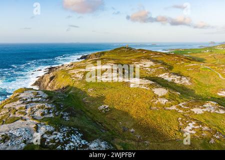 Aerial view of Banba's Crown, iconic gem of Malin Head, Ireland's ...