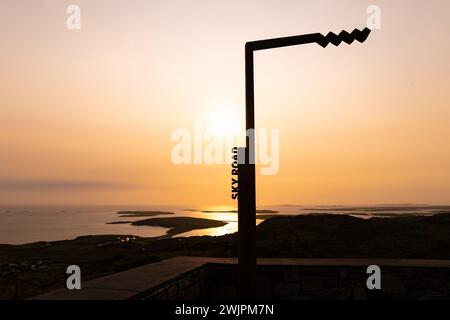 Spectacular sunset view of Ardmore and Turbot islands from famous ...