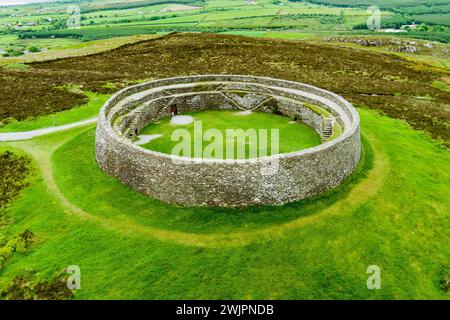 Grianan of Aileach, ancient drystone ring fort, part of larger ...