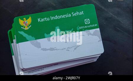 Photo of Indonesia's state-owned BPJS card with a black photo ...