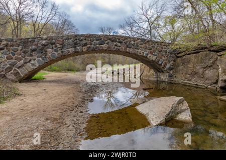 Stone Arch Bridge built by the CCC in Ledges State Park near Boone ...