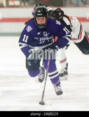 February 16, 2024: Minnesota forward Garrett Pinoniemi (13) during NCAA ...