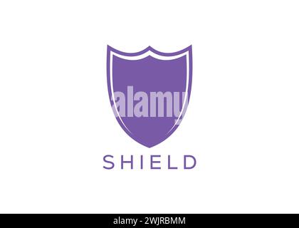 Minimalist Shield mark logo design vector template. Guard mark vector Stock Vector Image & Art ...