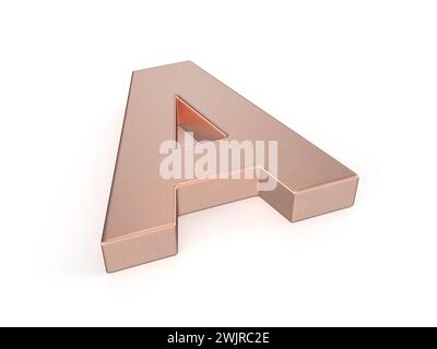 Cooper letter S on a white background. 3d illustration Stock Photo - Alamy