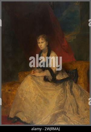Portrait de la marquise Landolfo-Carcano, 1868. Portrait of Adèle ...