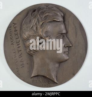 Portrait of Auguste Marseille Barthélemy (1788-1865), satirical poet ...