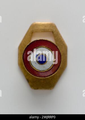 War 1939-1945. French tricolor cockade buttonhole badge. Enamelled ...