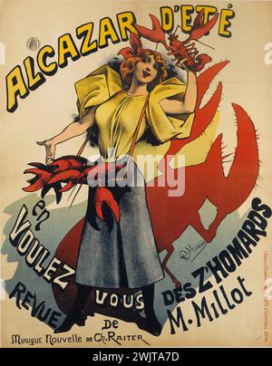 Alfred Choubrac (1853-1902). Alcazar d'Eté, Abdj-Abdulla. Poster. Color ...