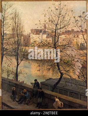 This painting by Jean Baptiste Jules Trayer, titled 'Bretonische ...