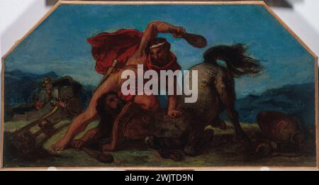Eugène Delacroix (1798-1863). "Hercules winner of Hippolyte, queen of ...