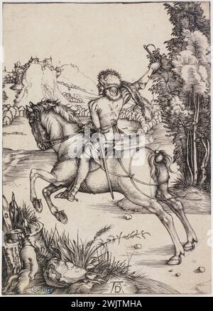 Albrecht Dürer (1471-1528). "Galloping racing or the German tournament ...