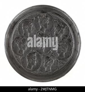 Rod. "Medal matrix. The Orleans family". Metal, steel, 19th century ...