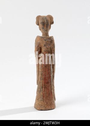 Lady ". Terracotta. China, Northern Wei Dynasty. Paris, Cernuschi ...