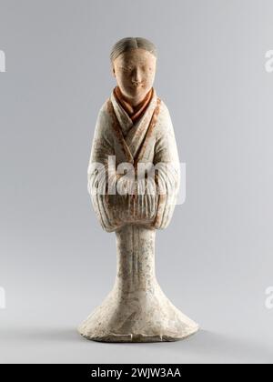 Mingqi servant. Terracotta. China, Western Han Dynasty (206 BC-9 AD ...