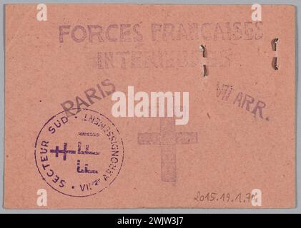 French interior forces (ffi) (n.-d.), Map of the French interior forces ...