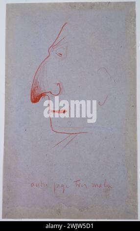 Victor Hugo (1802-1885). The witch's poem, series "The judges": an ...