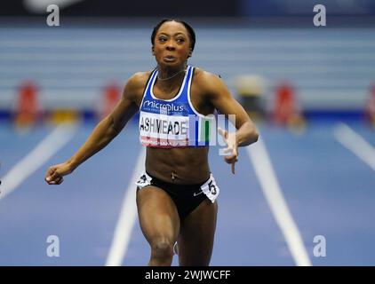 Leonie Ashmeade in the 60m - Women Heat 4 during day one of the 2024 ...
