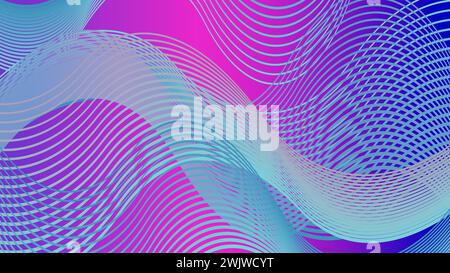 artillustration design concept background modern wavy geometry Stock ...