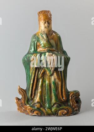 Acroter. Terracotta with yellow and green glaze. Paris, Cernuschi ...