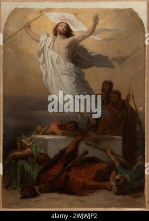 Emile Signol (1804-1892). "Sketch for the Saint-Eustache church: Christ ...