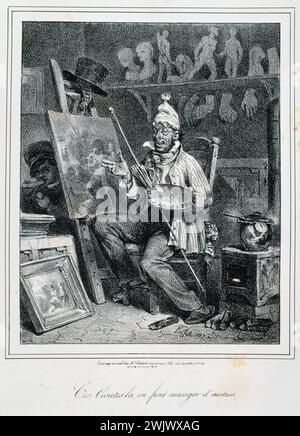 Denis-Auguste-Marie Raffet (1804-1860). "Pull on chefs and horses, July ...