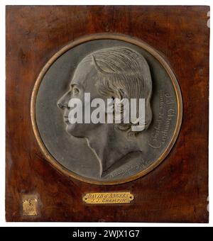 PORTRAIT OF JEAN-JACQUES CHAMPIN (1796-1868), PAINTER David d'Angers (1788-1856). Portrait de ...