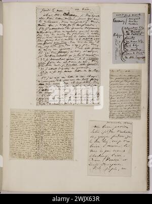 Autograph manuscript of Victor Hugo (1802-1885). Illustrated travel ...