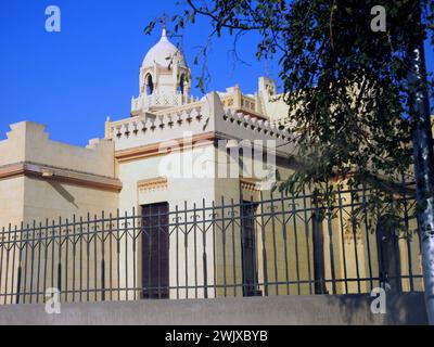 Cairo, Egypt, February 17 2024: Sultana Malak's Palace, Sultan Hussein Kamel Palace designed by ...
