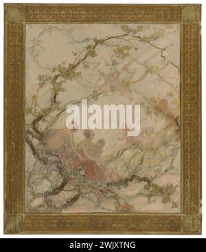 Georges Gabriel Picard (1857-1943). "The triumph of the woman" (ceiling ...