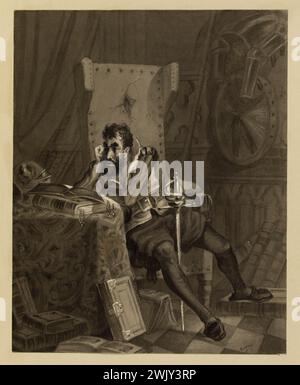 Victor Masson (1849-1917). Illustration of "Notre Dame de Paris", Book ...