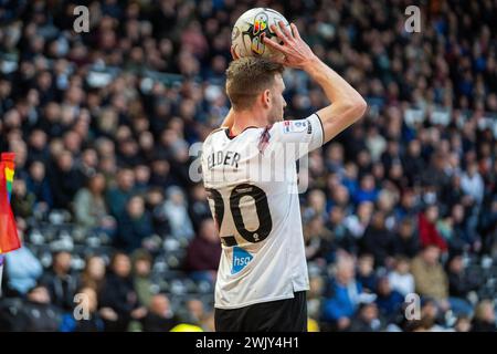 #20, Callum Elder of Derby County at warm up during the Sky Bet ...