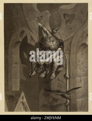 Victor Masson (1849-1917). Illustration of "Notre Dame de Paris", Book ...
