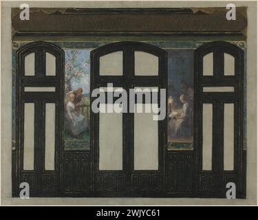 Jacques Ferdinand Humbert (1842-1934). "Sketch for the Pantheon: the ...