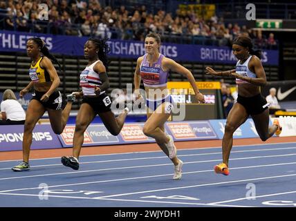 Amy Hunt on the way to winning the Women's 100m Final during day one of ...