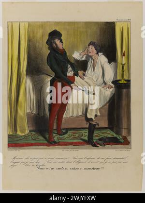 Honoré Daumier (1808-1879). "Sir, I was stolen from a 100 F ticket ...