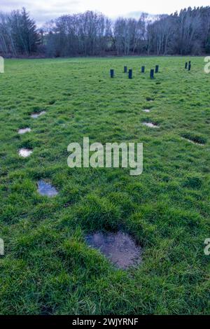 Kinneil Roman Fortlet, located on the Antonine wall, Kinneil estate, Bo ...