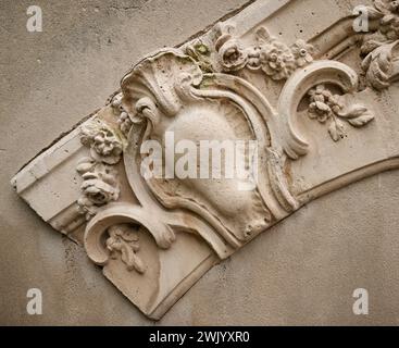 This lintel is an architectural stone element above doorways or windows ...
