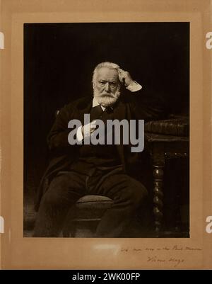 Portrait of Victor Hugo by Leon Bonnat Stock Photo - Alamy