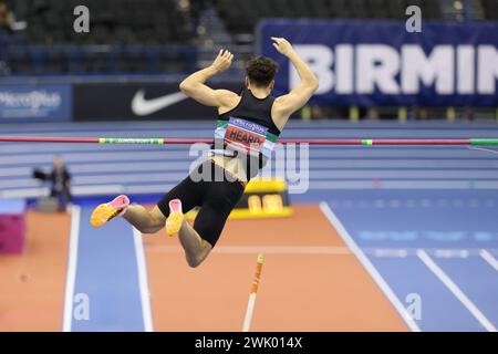 Owen Heard wins the Mens' Pole Vault during the UK Indoor Athletics ...