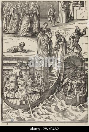 Jost Amman (1539-1591). "View of Place Saint-Marc in Venice (Bartsch 27 ...